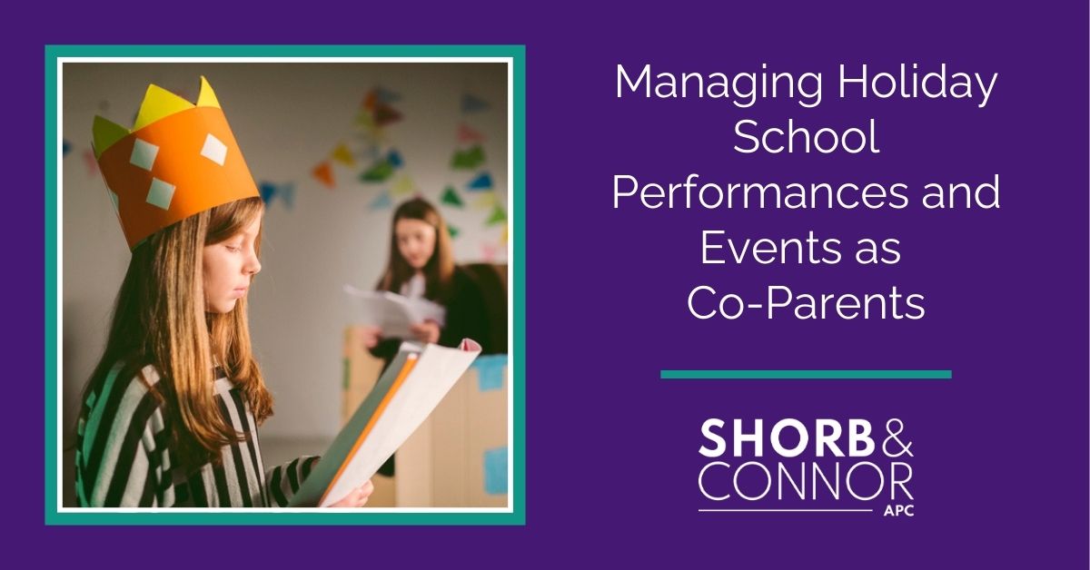 Managing Holiday School Performances and Events as Co-Parents